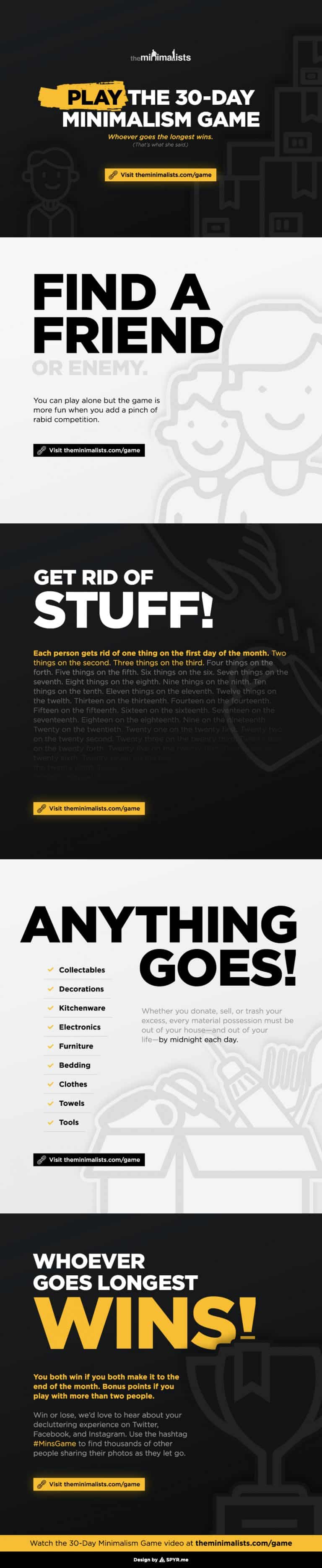 Play the 30-Day Minimalism Game - The Minimalists
