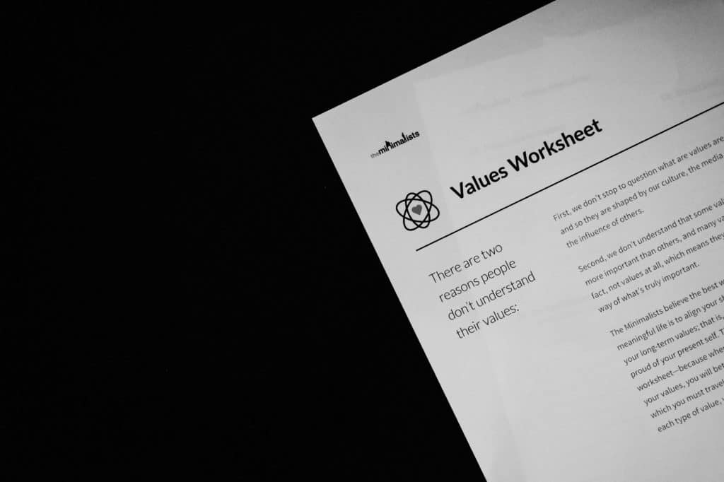 How to Understand Your Values - The Minimalists